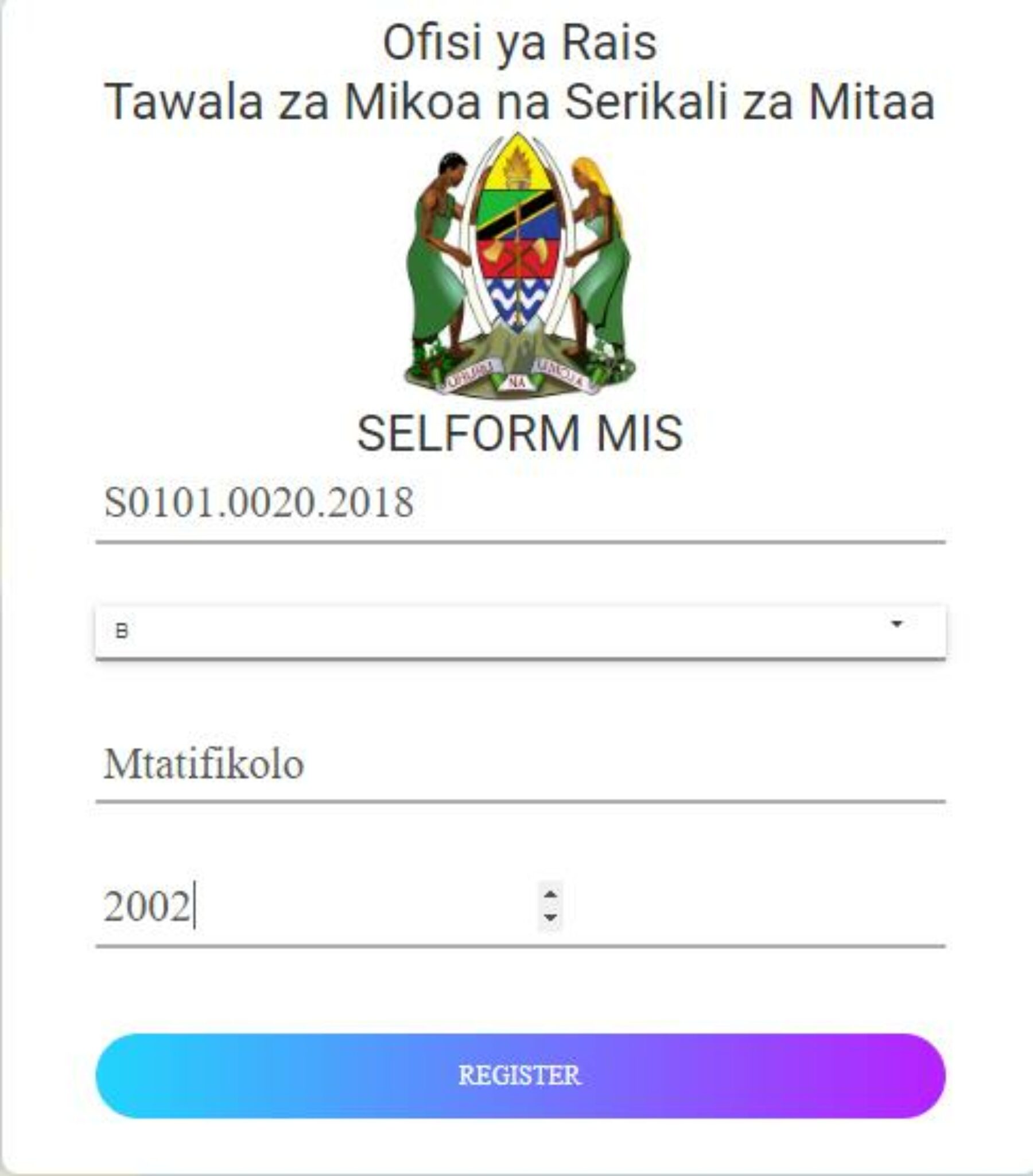 Selform.tamisemi.go.tz (2025) Selform Tamisemi - Price in Tanzania